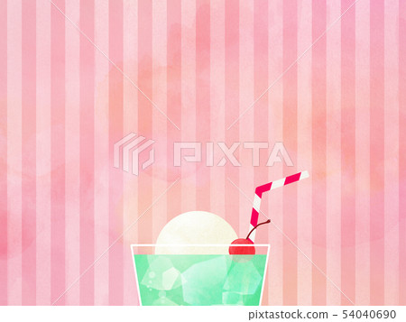 Background-summer-cream soda-pink-stripes - Stock Illustration ...