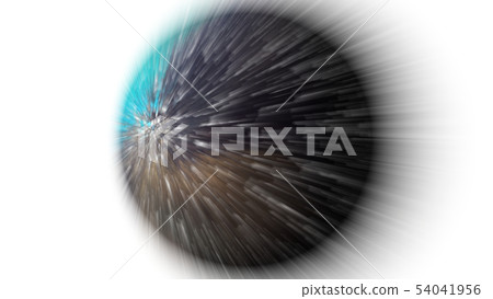 Sphere light blast effect composed of CG... - Stock Illustration ...