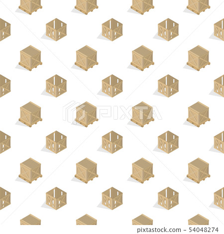 Seamless background from a set of wooden boxes-插圖素材 [54048274] - PIXTA圖庫