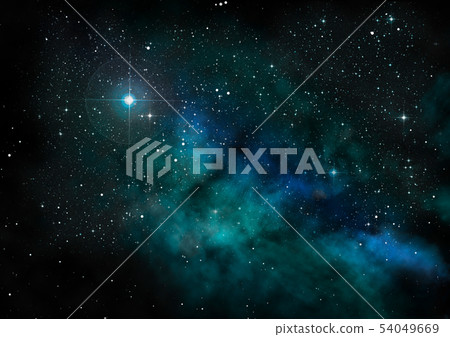Small part of an infinite star field. 3D rendering - Stock Illustration ...