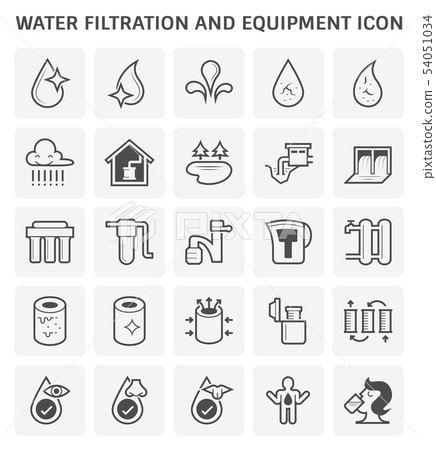 water filtration icon - Stock Illustration [54051034] - PIXTA