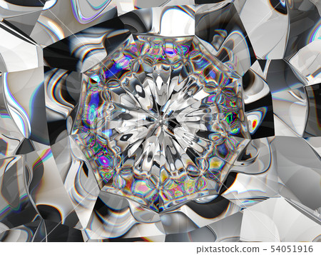 diamond Abstract structure extreme closeup and-插圖素材 [54051916] - PIXTA圖庫