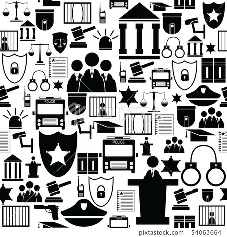law seamless pattern background icon. - Stock Illustration [54063664 ...