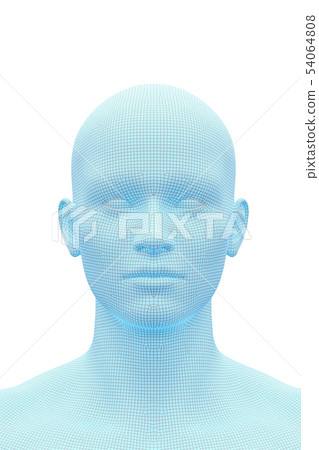 Male Head, Artificial Intelligence, AI - Stock Illustration [54064808 ...