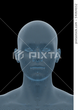 Male Head, Artificial Intelligence, AI - Stock Illustration [54064832 ...
