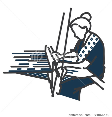 Weaving logo single line - vector - Stock Illustration [54066440] - PIXTA