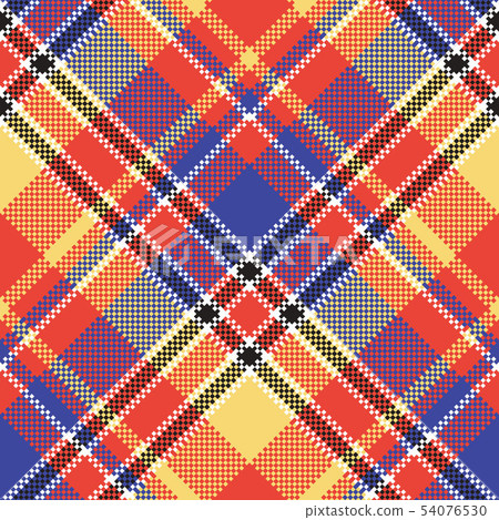 Modern abstract madras plaid seamless pattern - Stock Illustration ...