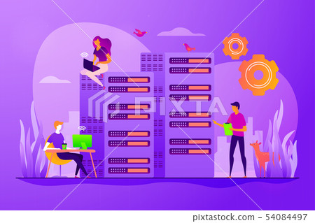 System administration concept vector illustration - Stock Illustration ...