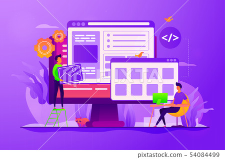 Web development concept vector illustration - Stock Illustration ...