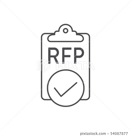 RFP Icon - request for proposal concept or idea - Stock Illustration ...