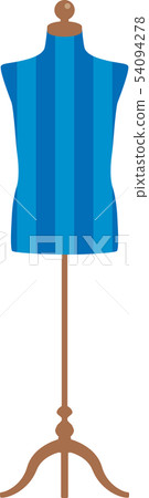 torso_ torso_illustration_men_men_mens_blue_blue_1 - Stock Illustration ...