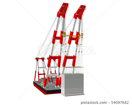 Large Hoist ship, caisson 4 - Stock Illustration [54097682] - PIXTA
