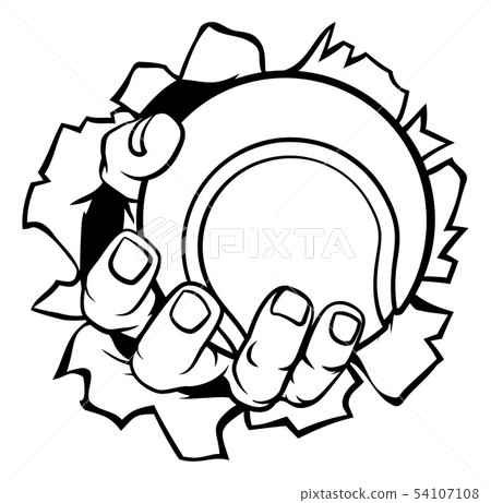 Tennis Ball Hand Ripping Background - Stock Illustration [54107108] - PIXTA