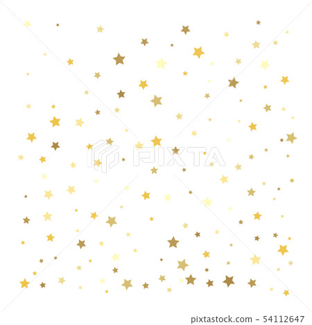 Gold stars. Confetti celebration - Stock Illustration [54112647] - PIXTA