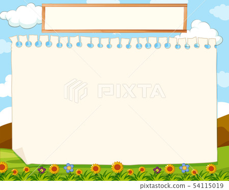 A nature blank note - Stock Illustration [54115019] - PIXTA