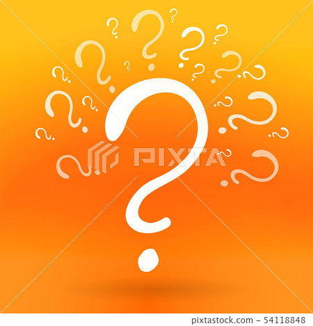 Question signs colorful vector illustration, - Stock Illustration ...