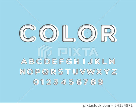 Retro font and alphabet. Stock vector illustration - Stock Illustration ...