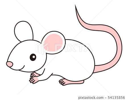 Illustration of a mouse with a simple and... - Stock Illustration ...