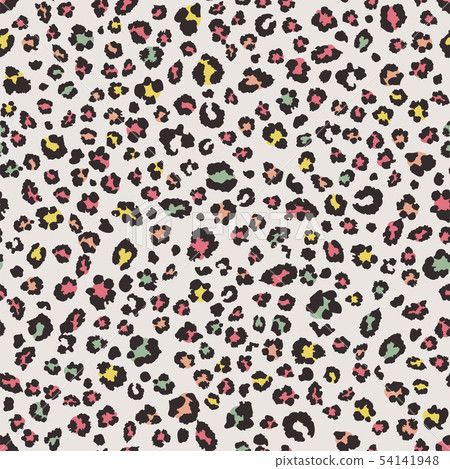 Leopard pattern design. vector seamless background - Stock Illustration ...