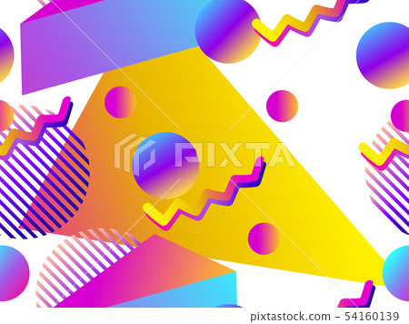 Geometric seamless pattern with liquid gradient - Stock Illustration ...