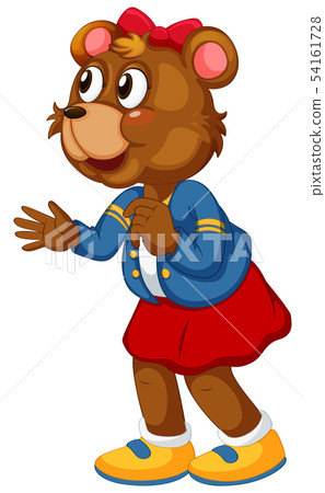 A female bear character - Stock Illustration [54161728] - PIXTA