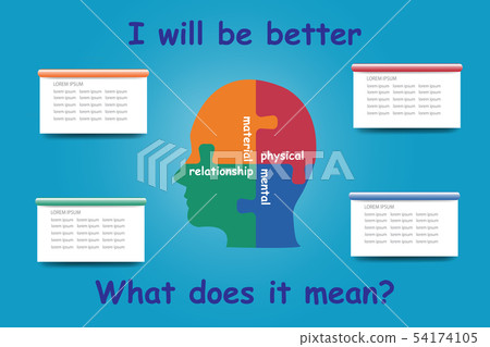 I will be better concept vector template - Stock Illustration [54174105 ...