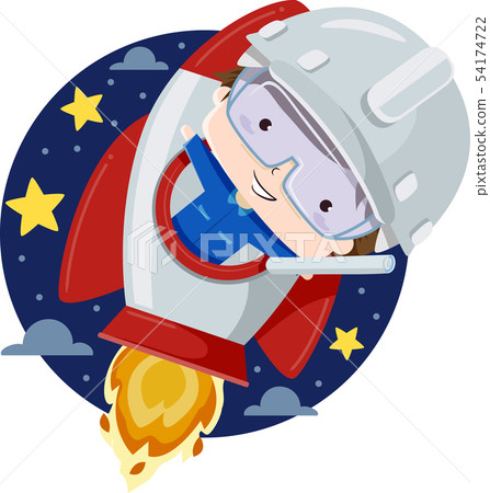 Kid Boy Aerospace Engineer Illustration-插圖素材 [54174722] - PIXTA圖庫