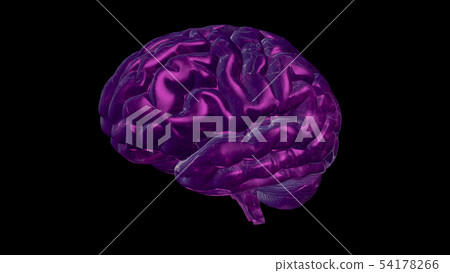 Computer model of human brain and AI - Stock Illustration [54178266 ...
