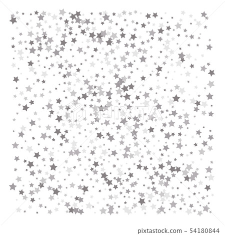 Silver glitter falling stars. - Stock Illustration [54180844] - PIXTA