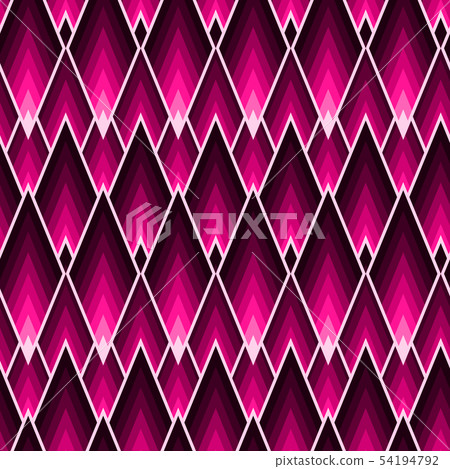 Rhombus seamless pattern. Plastic pink lozenges - Stock Illustration ...
