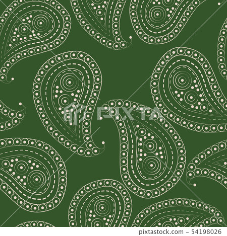 Simple paisley pattern - Stock Illustration [54198026] - PIXTA