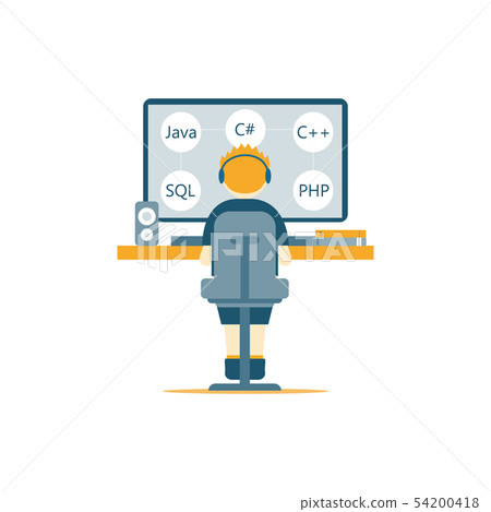 child programming - Stock Illustration [54200418] - PIXTA