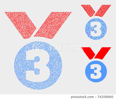 Pixel Vector Third Place Award Icons - Stock Illustration [54209060 ...