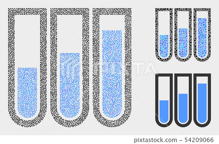 Pixel Vector Test-Tubes Icons - Stock Illustration [54209066] - PIXTA