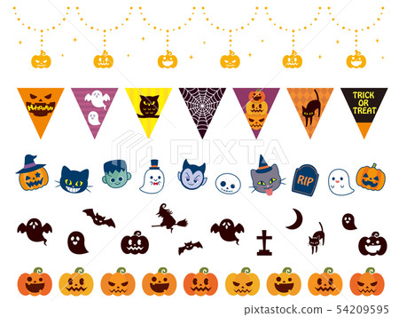 Halloween divider line illustration - Stock Illustration [54209595] - PIXTA
