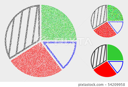 Dot Vector Pie Chart Icons - Stock Illustration [54209958] - PIXTA