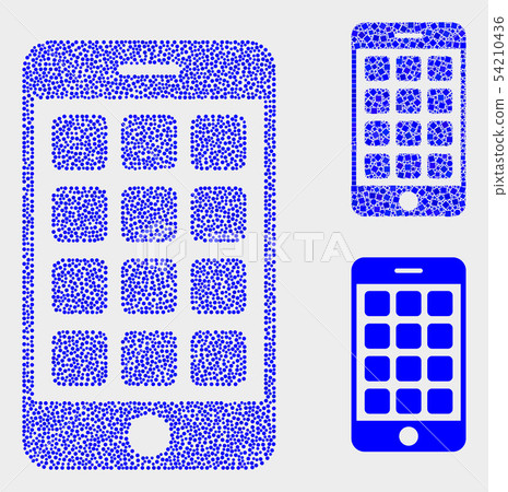 Pixel Vector Mobile Phone Icons - Stock Illustration [54210436] - PIXTA