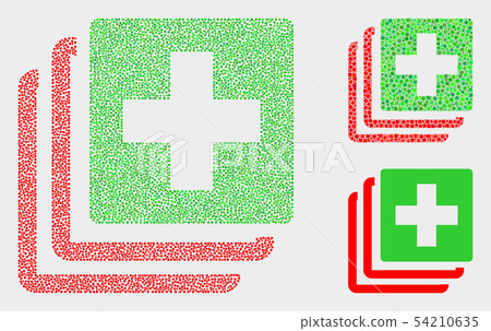 Pixelated Vector Medical Data Icons - Stock Illustration [54210635] - PIXTA