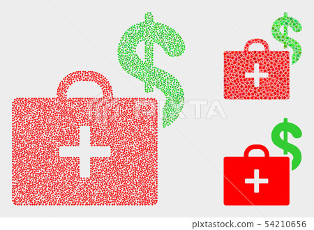 Pixel Vector Medical Business Case Icons - Stock Illustration [54210656 ...
