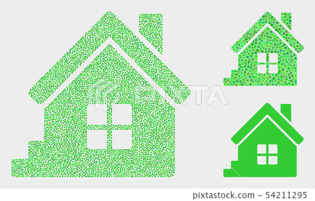 Pixelated Vector Home Icons - Stock Illustration [54211295] - PIXTA