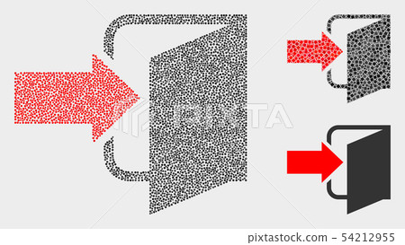 Pixel Vector Exit Door Icons - Stock Illustration [54212955] - PIXTA