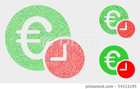 Pixel Vector Euro Credit Time Icons - Stock Illustration [54213295] - PIXTA