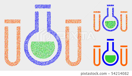 Pixelated Vector Chemical Tubes Icons - Stock Illustration [54214082 ...