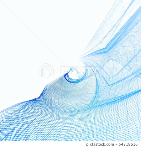 Abstract blue light line - Stock Illustration [54219616] - PIXTA