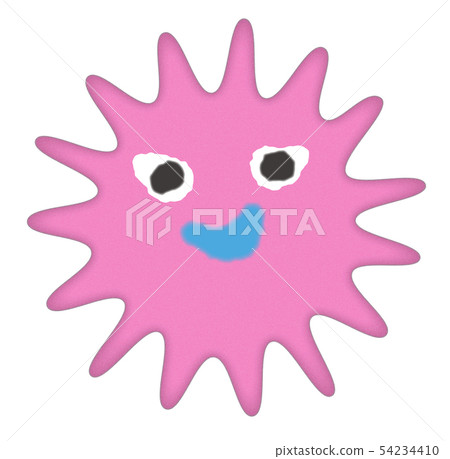 Pink is very scary face - Stock Illustration [54234410] - PIXTA