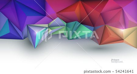 Vector 3D Geometric, Polygon for background - Stock Illustration ...