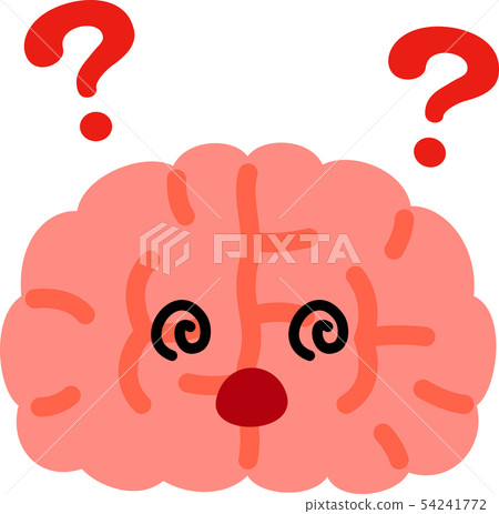 Confused Brain Character - Stock Illustration [54241772] - PIXTA