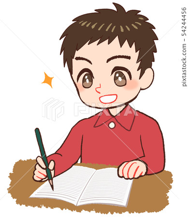 Children taking notes - Stock Illustration [54244456] - PIXTA