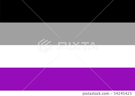 Asexual pride flag, vector illustration - Stock Illustration [54245423 ...