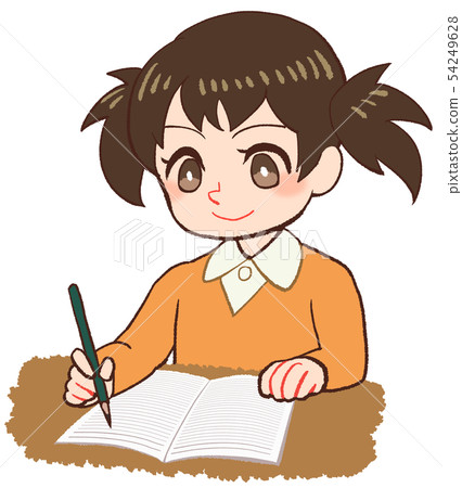 Children taking notes - Stock Illustration [54249628] - PIXTA
